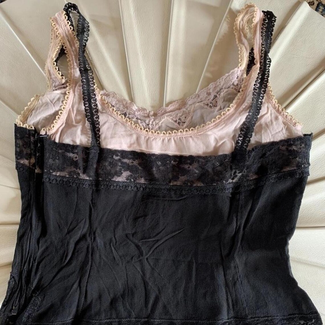 Exquisite Vintage Designer 2 in 1 Tops Lace Silk Camisole by D&G - Etsy