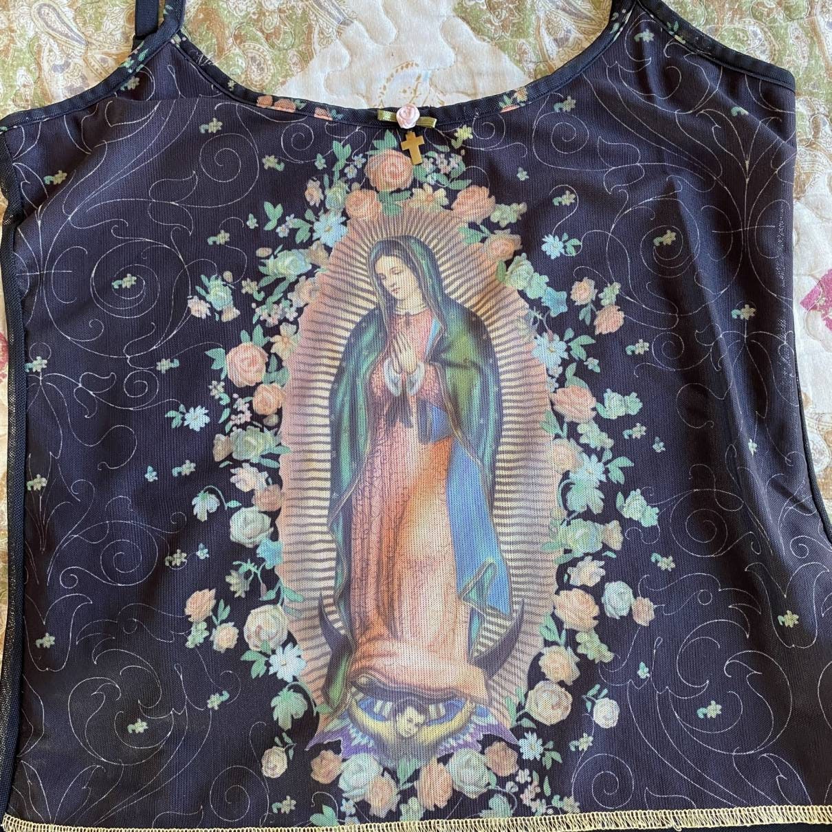 Vive Maria Mesh Dress With Holy Print Virgin Mary Catholic Coquette - Etsy