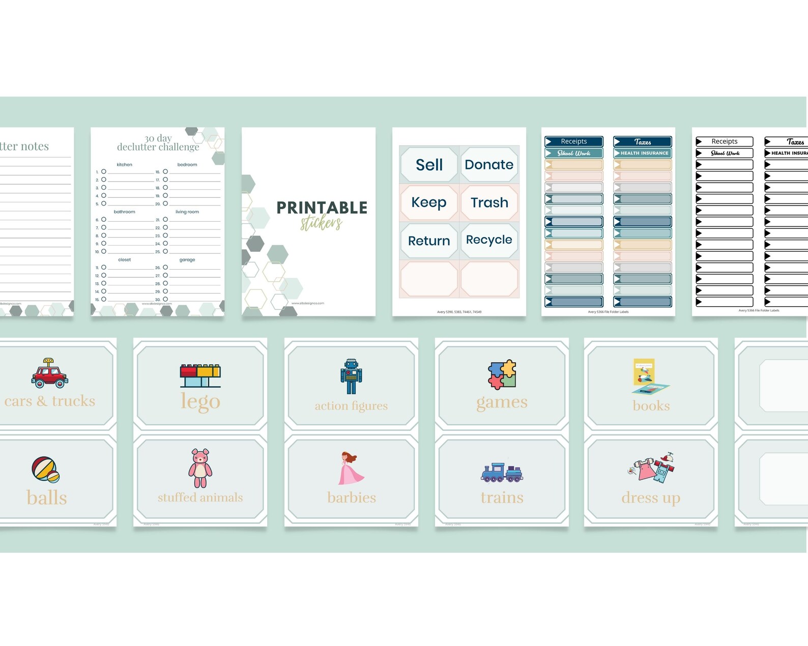 Ultimate Decluttering Planner INSTANT DOWNLOAD Printable Binder Tablet ...