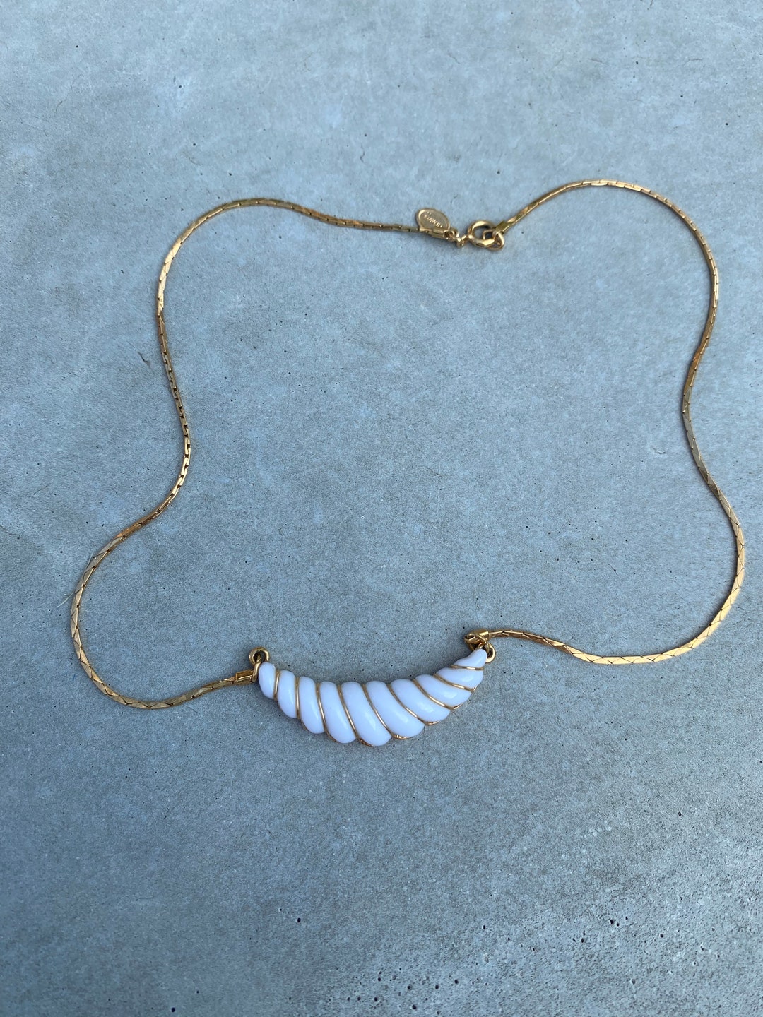Vintage Avon Gold and White Shell Chocker - Etsy