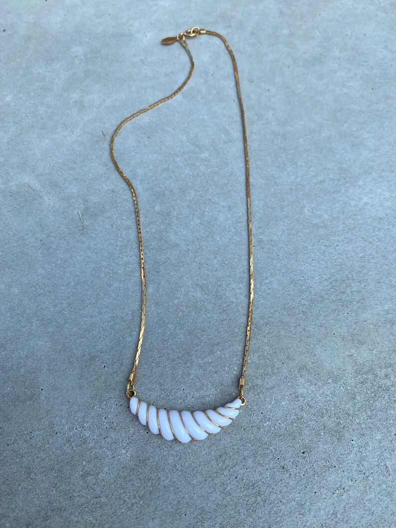 Vintage Avon Gold and White Shell Chocker - Etsy