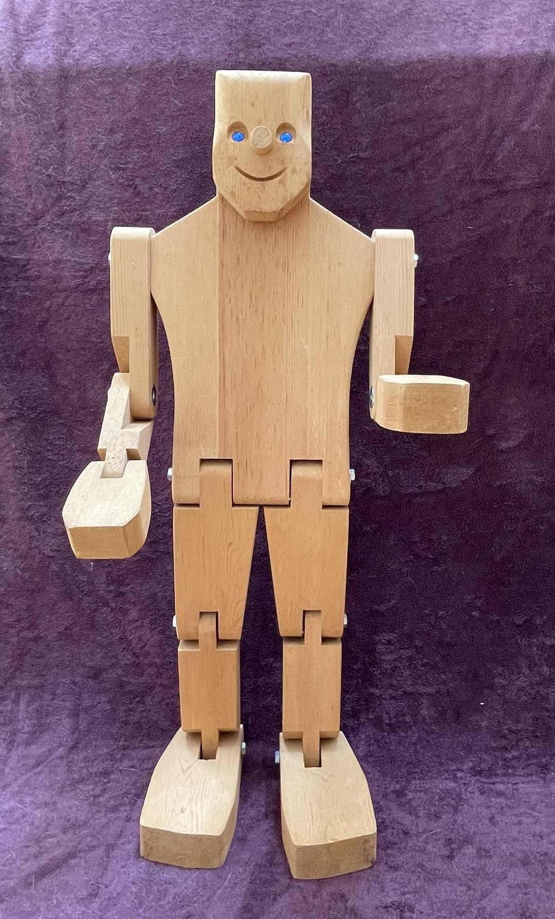 Poseable Wooden Folk Art Figure - Etsy