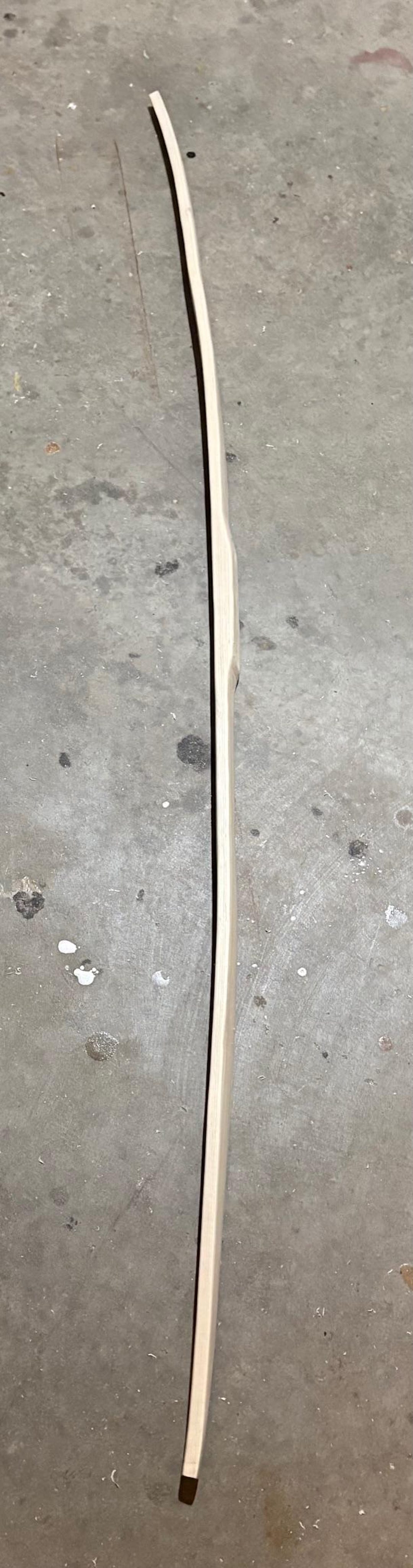 58.5" Hickory Bow Blank for Building a Primitive Traditional Archery ...