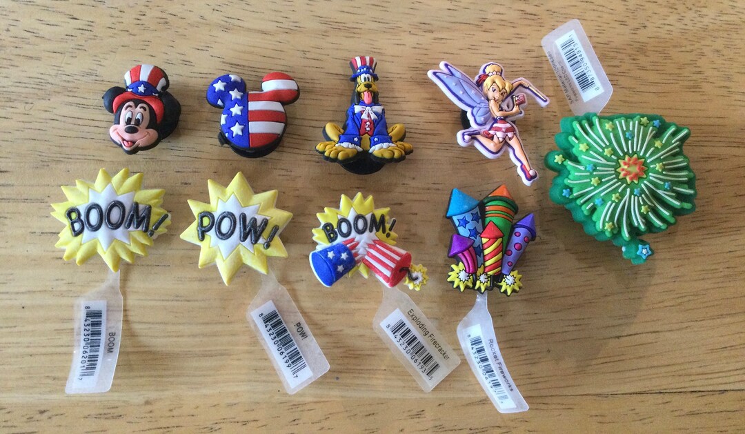 4th of July Disney Fireworks LED Jibbitz - Authentic Shoe Charm - Rare ...