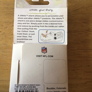 Dallas Cowboys NFL - Jibbitz - Authentic Shoe Charm - Rare - for Croc ...