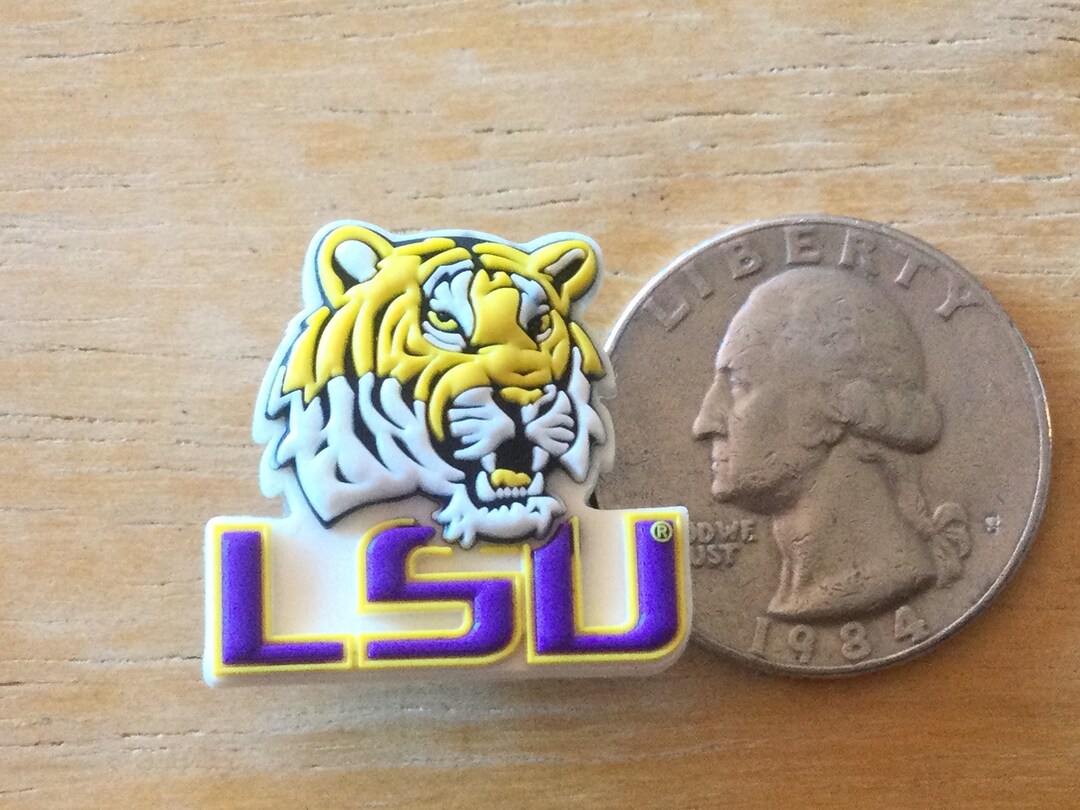 LSU Tigers University - Authentic Jibbitz Shoe Charm - Rare - for Croc ...