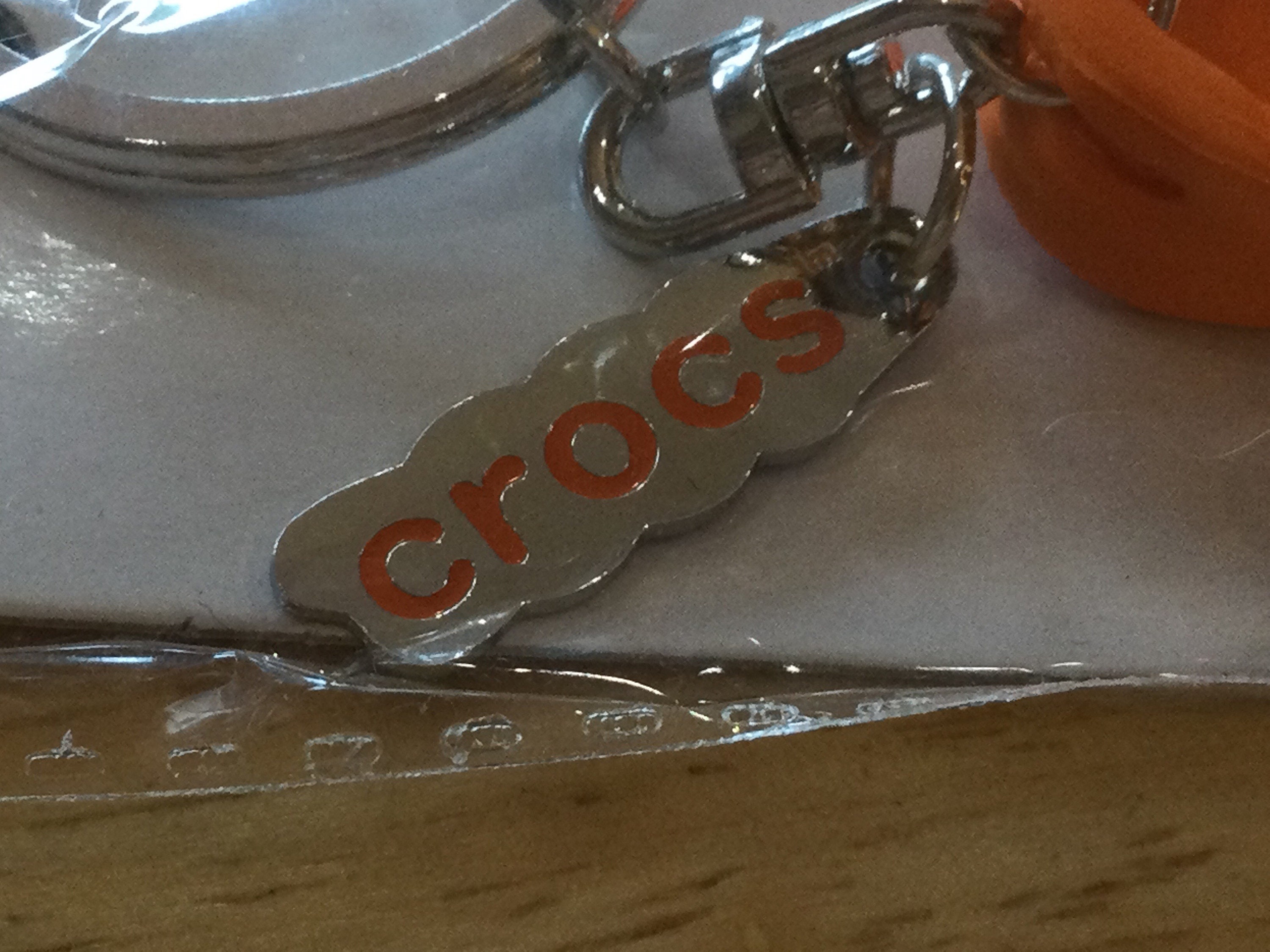 Jibbitz Logo Fits Croc Holes. Orange or Green Keychain. Authentic - Etsy