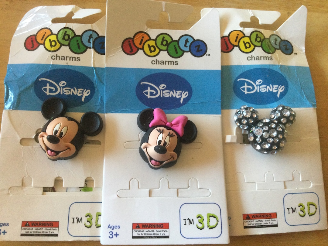 Mickey Minnie 3D Jibbitz - Authentic Shoe Charm - Rare - for Croc Shoe ...