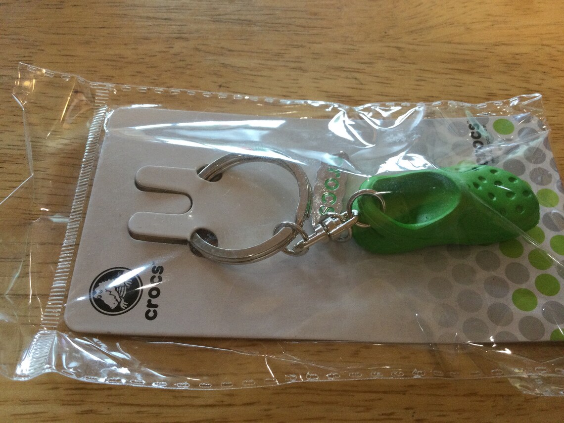 Jibbitz Logo Fits Croc Holes. Orange or Green Keychain. Authentic - Etsy