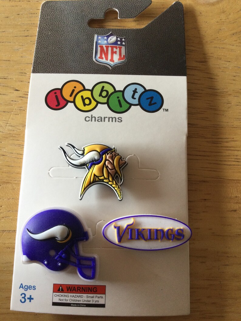 Minnesota Vikings NFL Jibbitz Authentic Shoe Charm Rare - Etsy