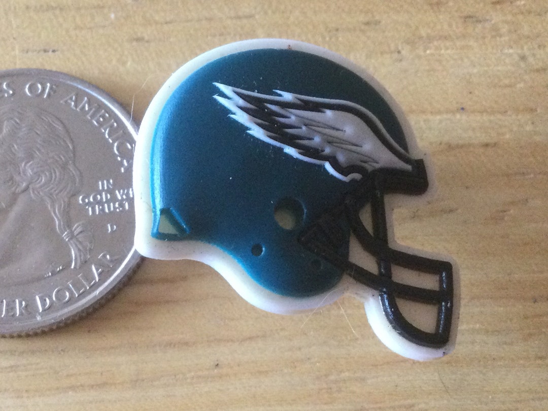 Philadelphia Eagles Helmet NFL - Jibbitz - Authentic Shoe Charm - Rare ...