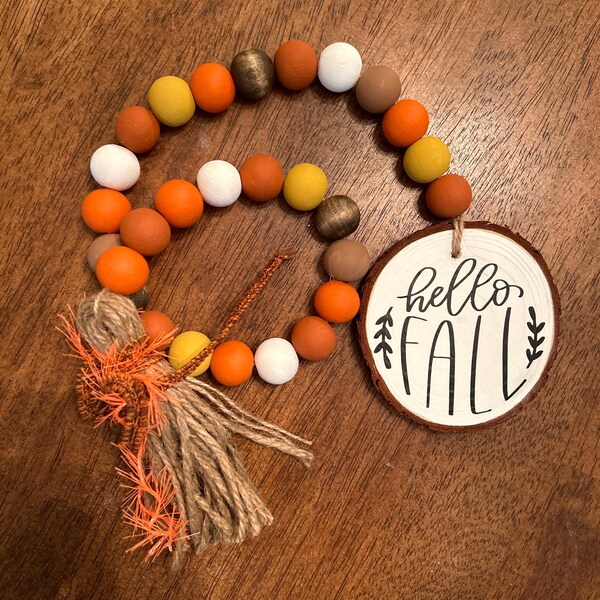 Fall Bead Garland - Etsy