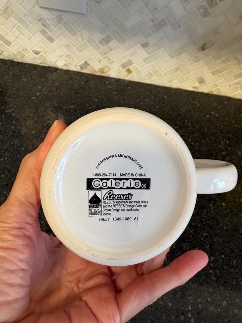 Reese's Peanut Butter Cups Ceramic Mug, Collectible Galerie Coffee Cup ...