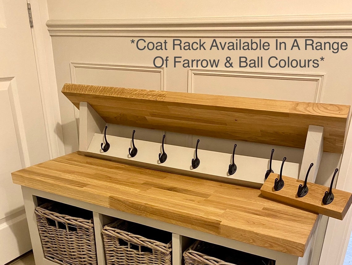 Oak Coat Rack - Etsy