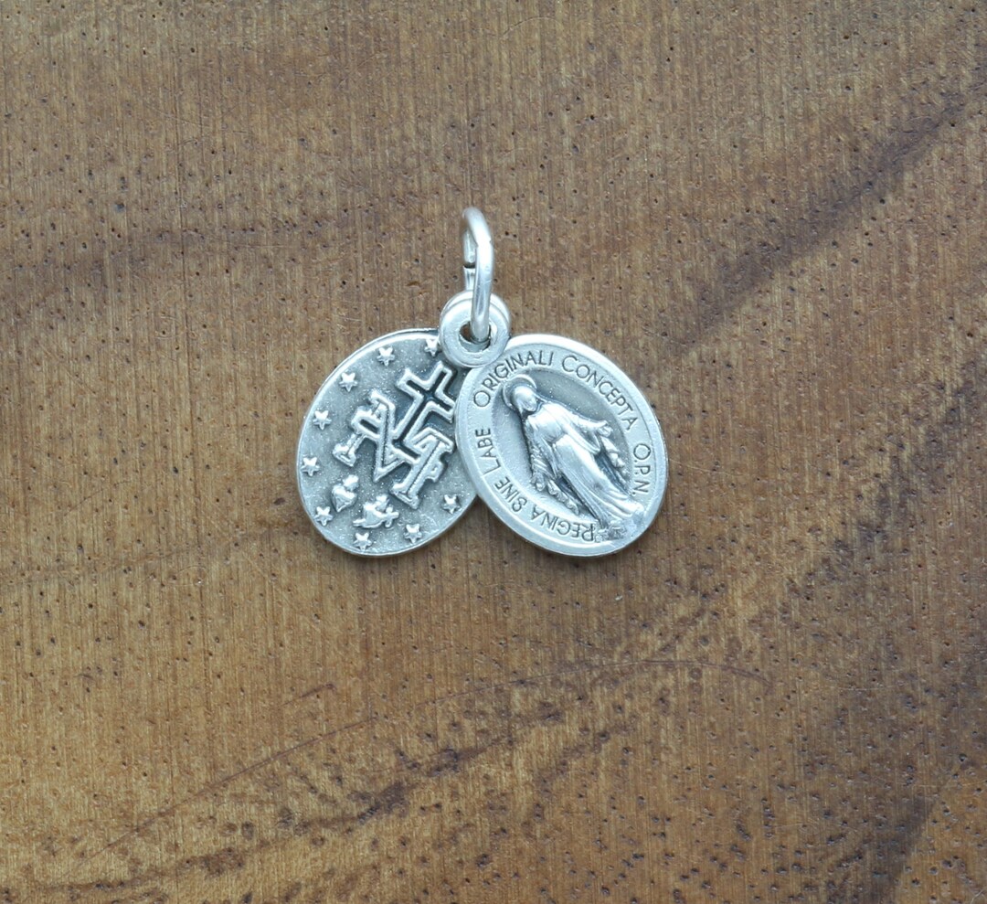 Our Lady of Grace Miraculous Mary Medal Protection & Love - Etsy