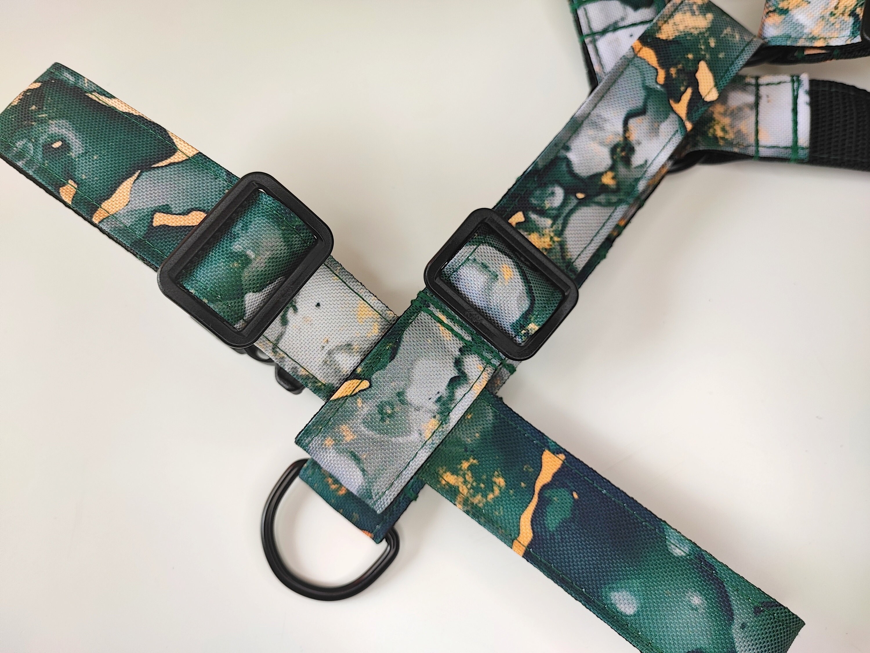Golden Green Marmor Dog Harness,strap Dog Harness,for Medium and Large ...