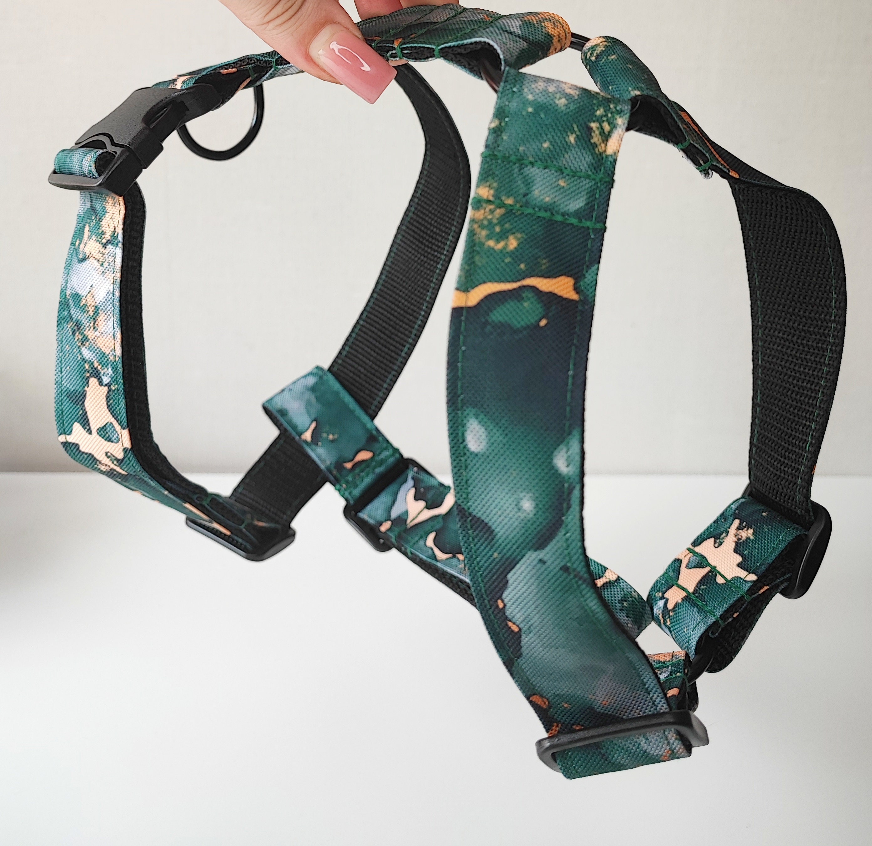 Golden Green Marmor Dog Harness,strap Dog Harness,for Medium and Large ...