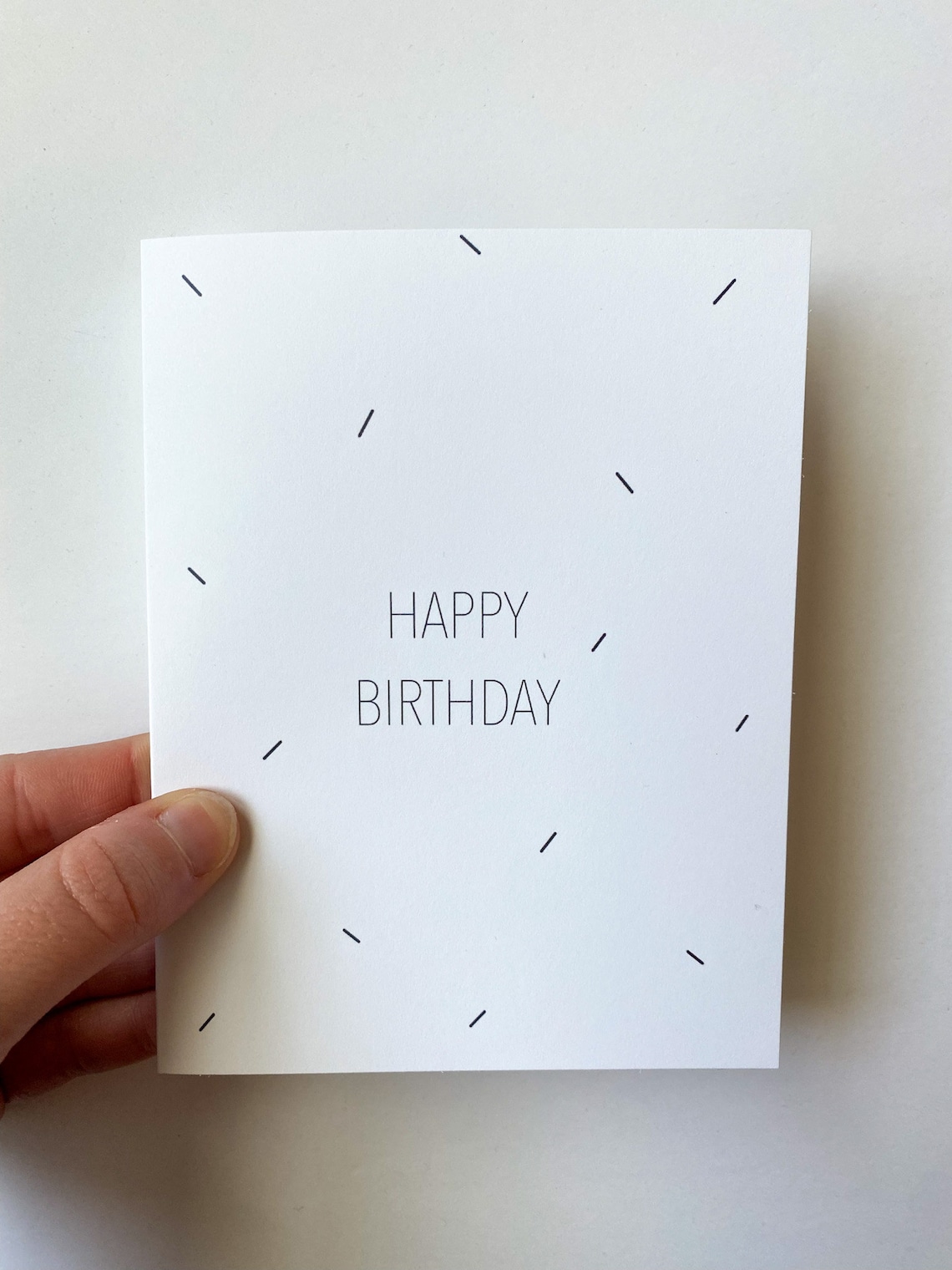 Happy Birthday Card, Simple Birthday Card. - Etsy