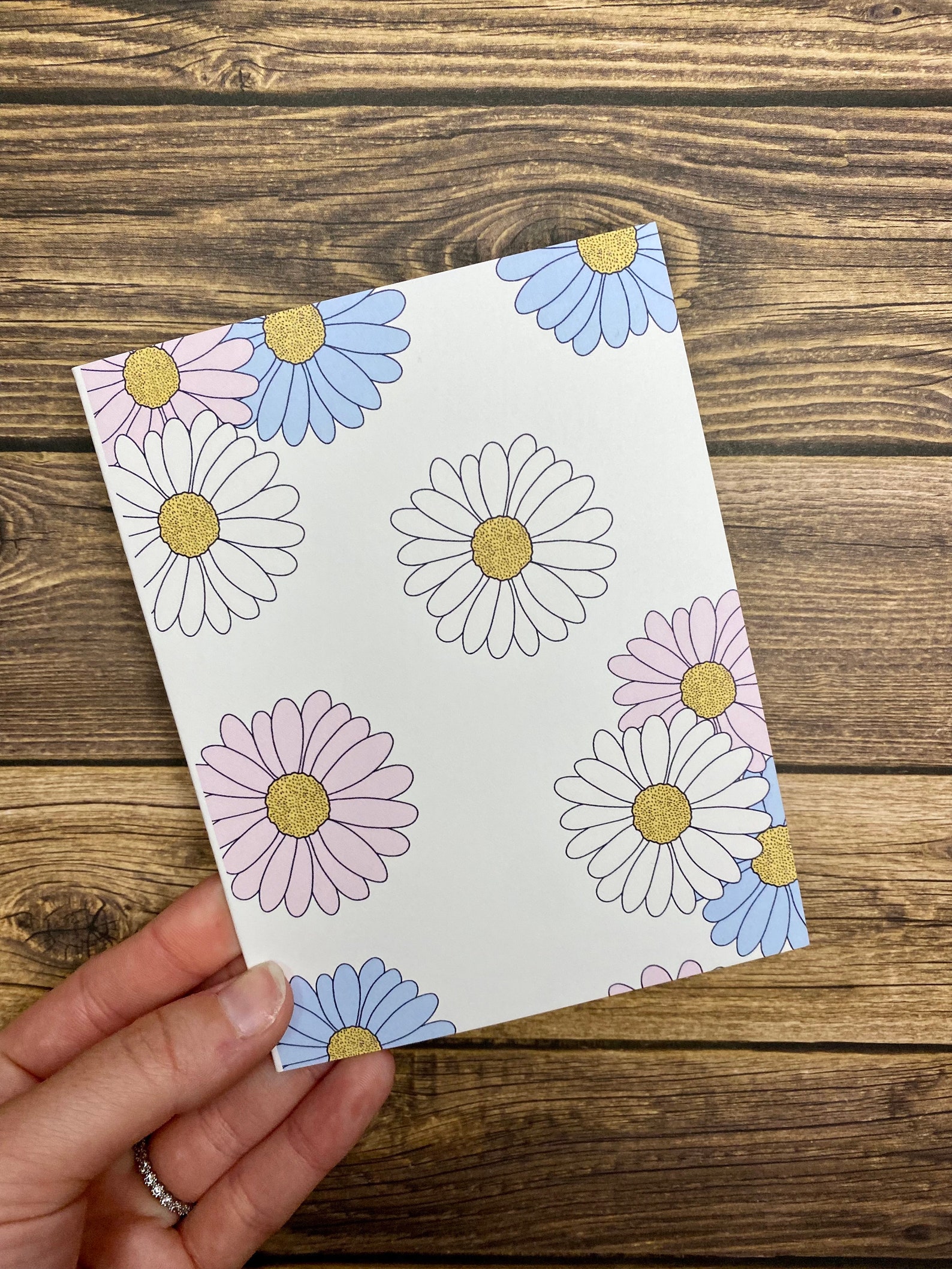 Daisy Card- Multicolor Daisy Greeting Card- Any Occasion - Etsy