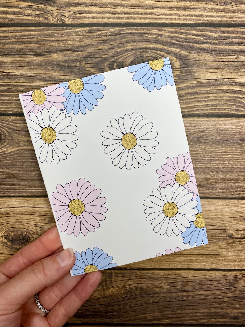 Daisy Card- Multicolor Daisy Greeting Card- Any Occasion - Etsy