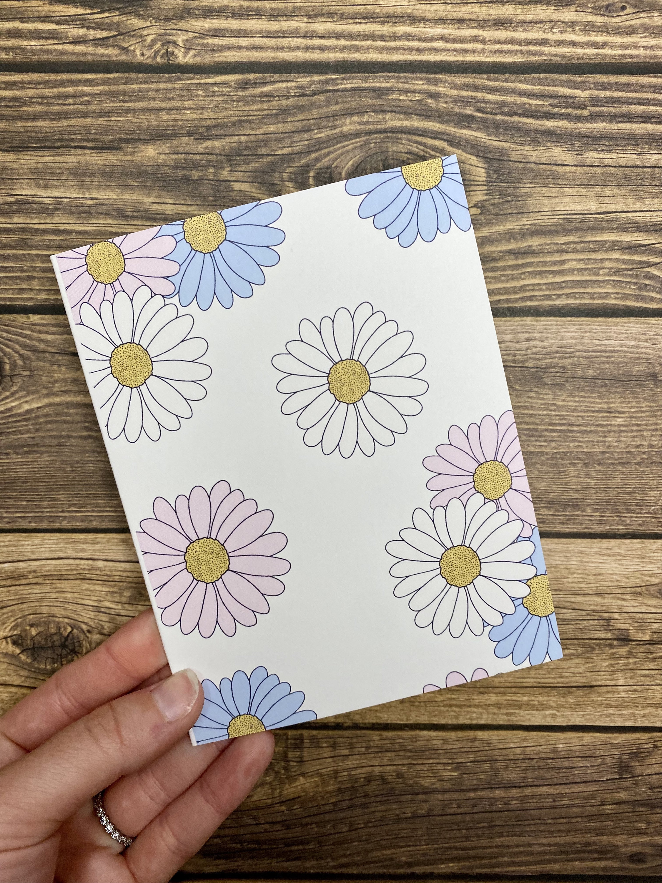 Daisy Card- Multicolor Daisy Greeting Card- Any Occasion - Etsy