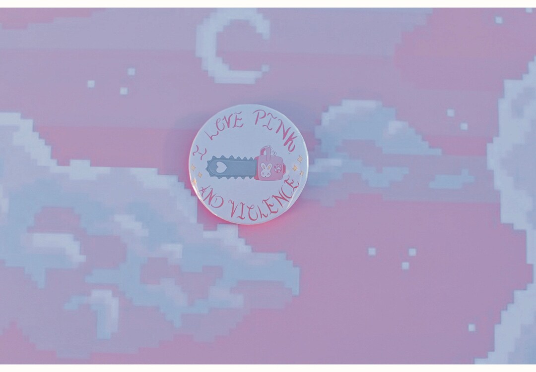 Cute Pastel Goth Pin Badge - Etsy