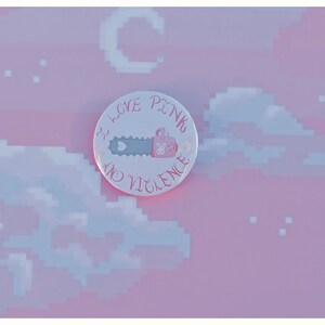 Cute Pastel Goth Pin Badge - Etsy