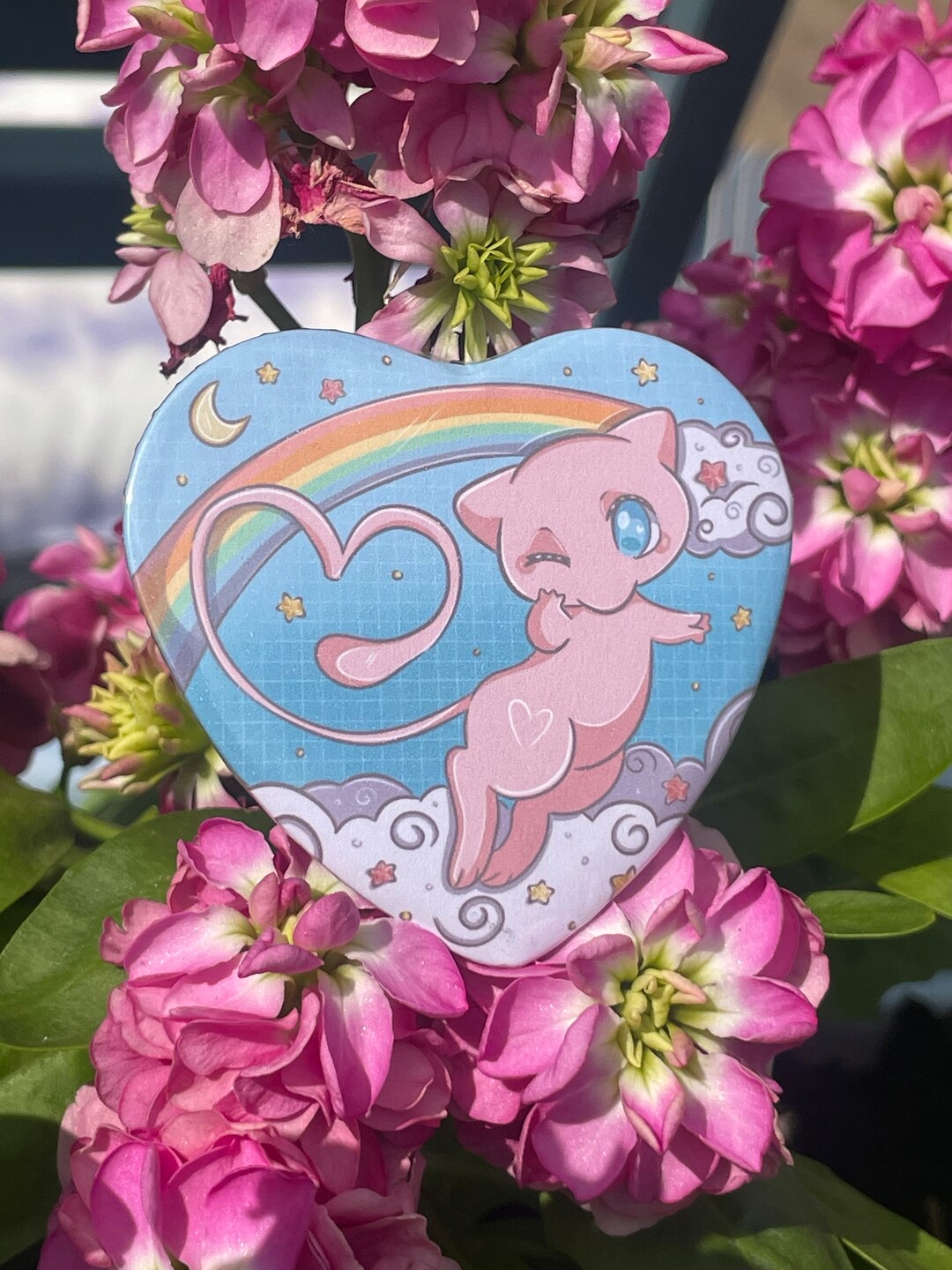 Cute Pokémon Mew Pin Badge - Etsy