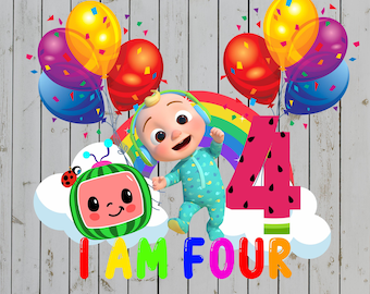 Cocomelon 4th Birthday - Etsy