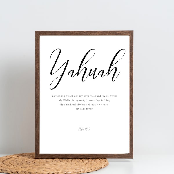 Yahuah Wall Art - Etsy