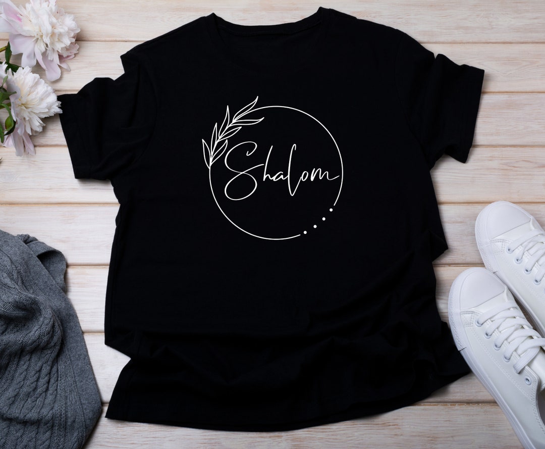 Shalom T shirt Hebrew Peace Shirt Jewish Cotton Tee Etsy shalom-t-shirt-hebrew-peace-shirt-jewish-cotton-tee-etsy
