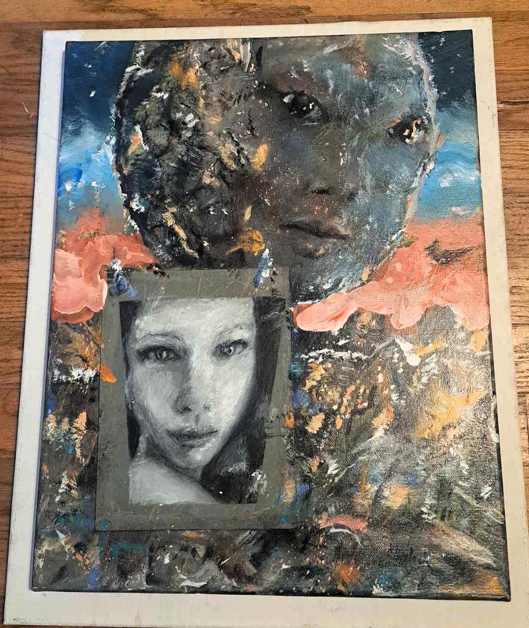 Original Painting Titled Irina, the Moonman and Dorian the Bat by ...