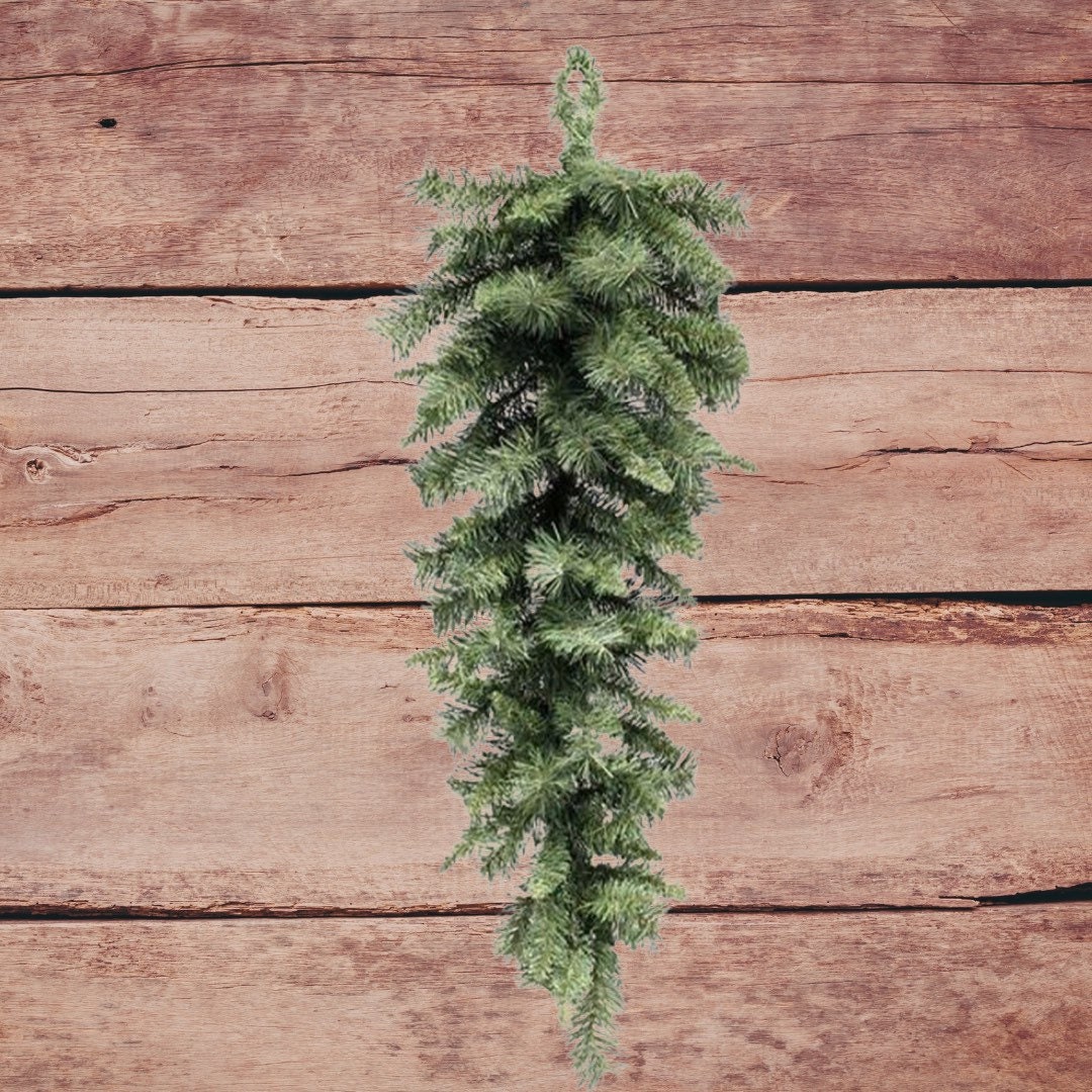 24 PVC Teardrop Green Swag, Swag Deco Mesh Wreath Form, Green Swag Form ...