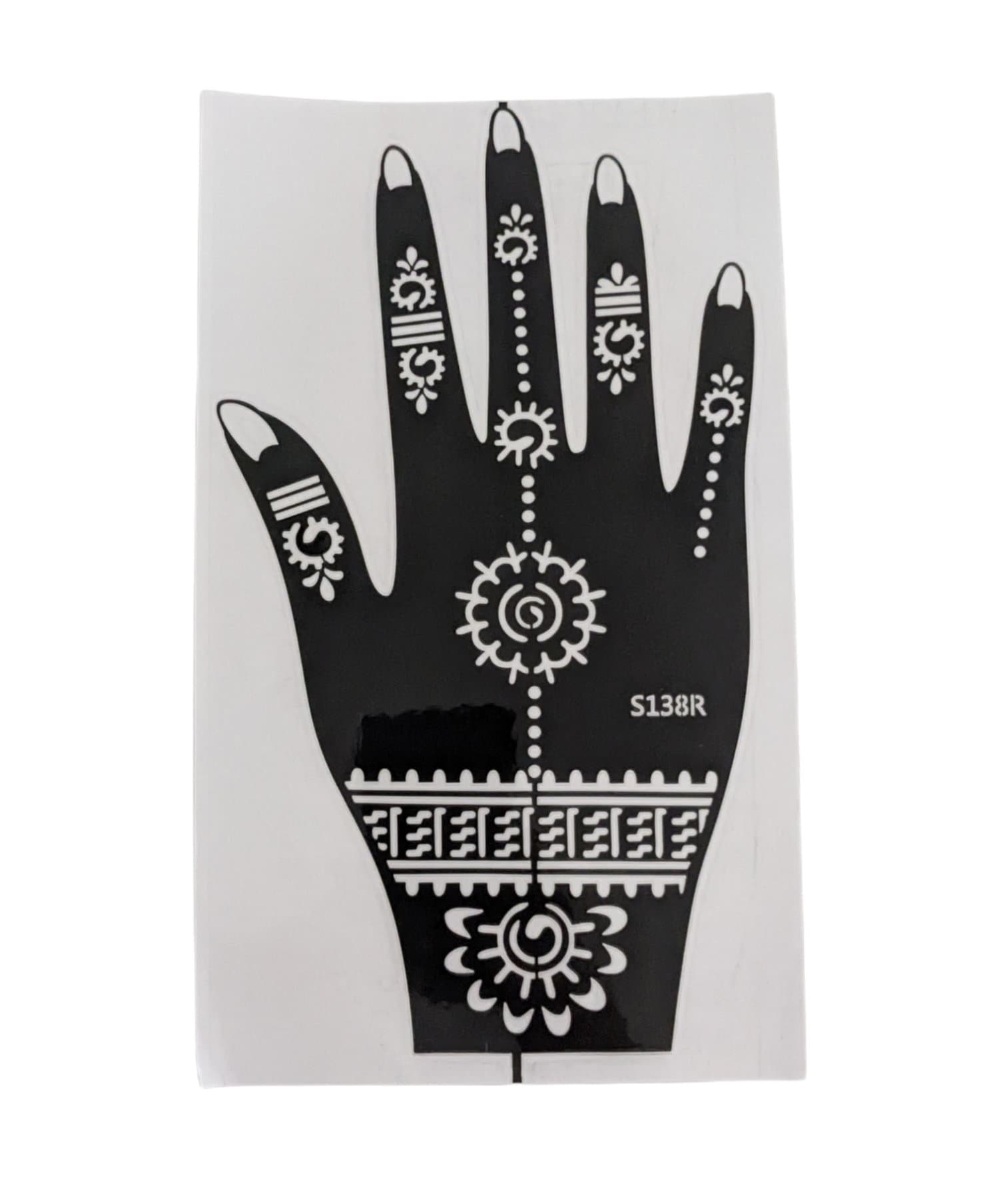 Reusable Mix and Match Henna Stencils for Hands | DIY Tattoo Stencils ...
