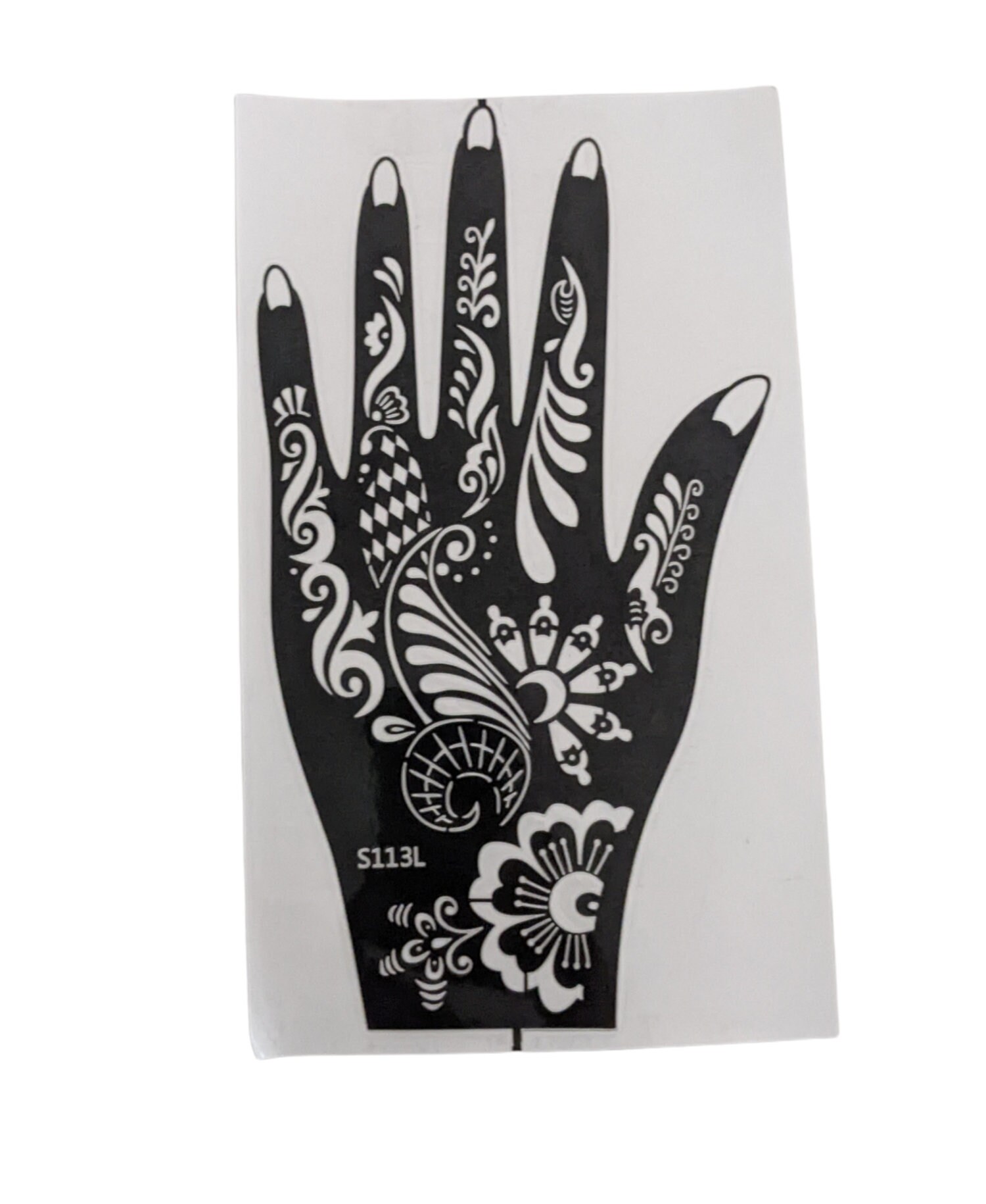Reusable Mix and Match Henna Stencils for Hands | DIY Tattoo Stencils ...