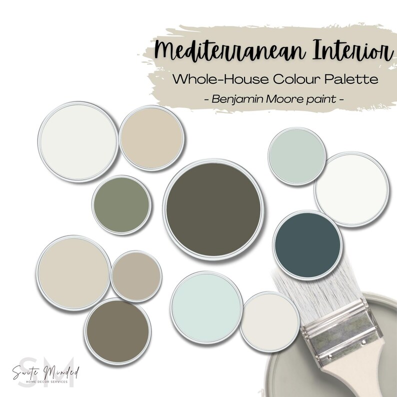 Mediterranean Interior Color Palette Benjamin Moore Neutral Paint ...