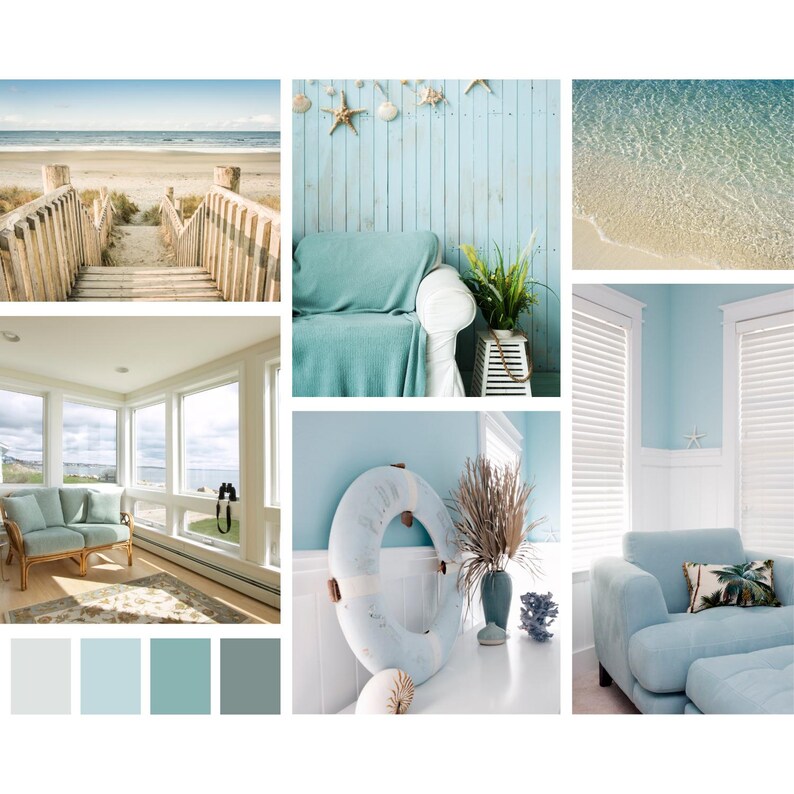 Hamptons Color Palette Benjamin Moore Whole House Paint Palette Blue ...