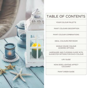 Hamptons Color Palette Benjamin Moore Whole House Paint Palette Blue ...