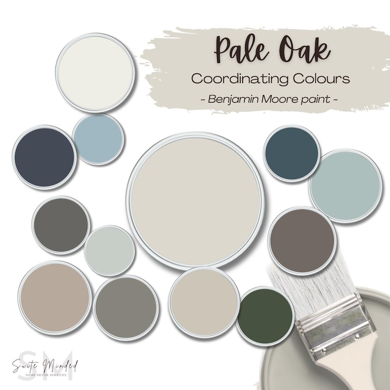 Pale Oak Coordinating Colors Benjamin Moore Whole House Color Palette ...