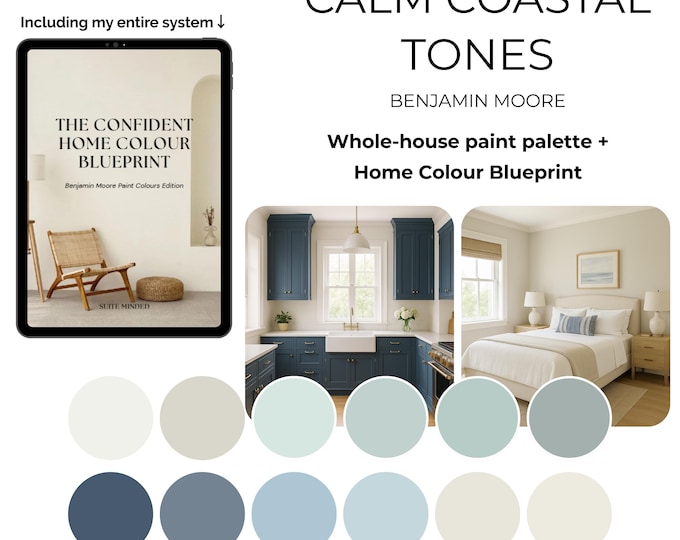 North Sea BENJAMIN MOORE Color Palette: Coastal Whole House Color ...