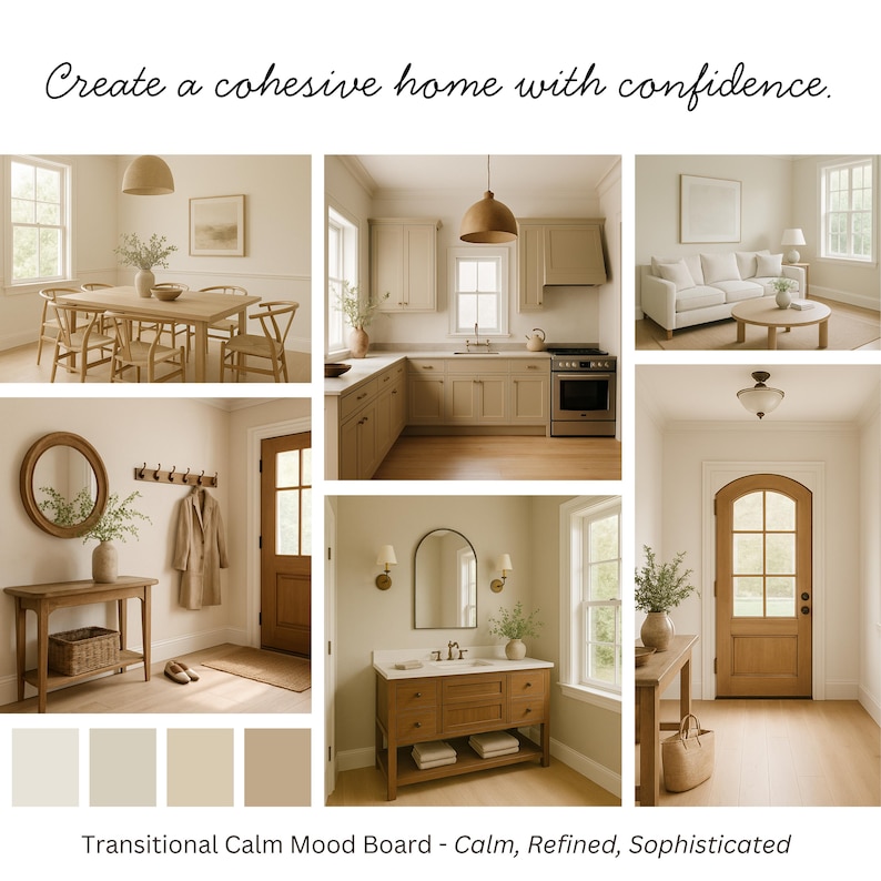 Transitional Calm Whole House Color Palette Sherwin-williams | Warm ...