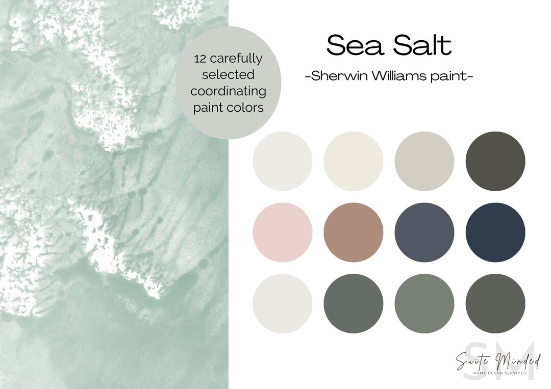 Sea Salt Color Palette Sherwin Williams paint Home Paint Palette Sea ...
