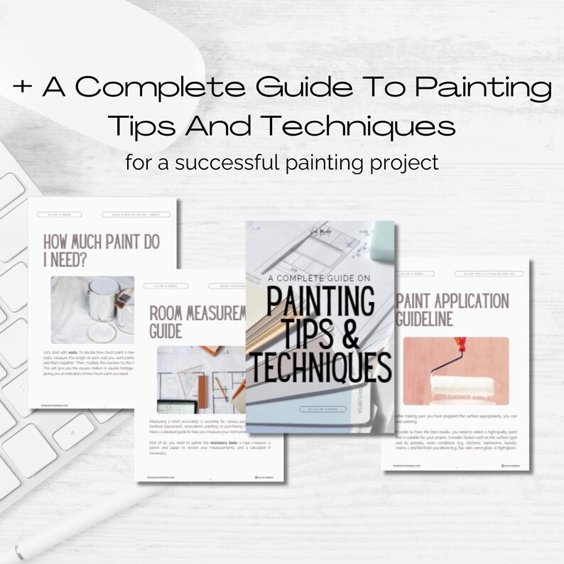 Paint Project Planner Tracker Home Organization Planner Home Renovation ...
