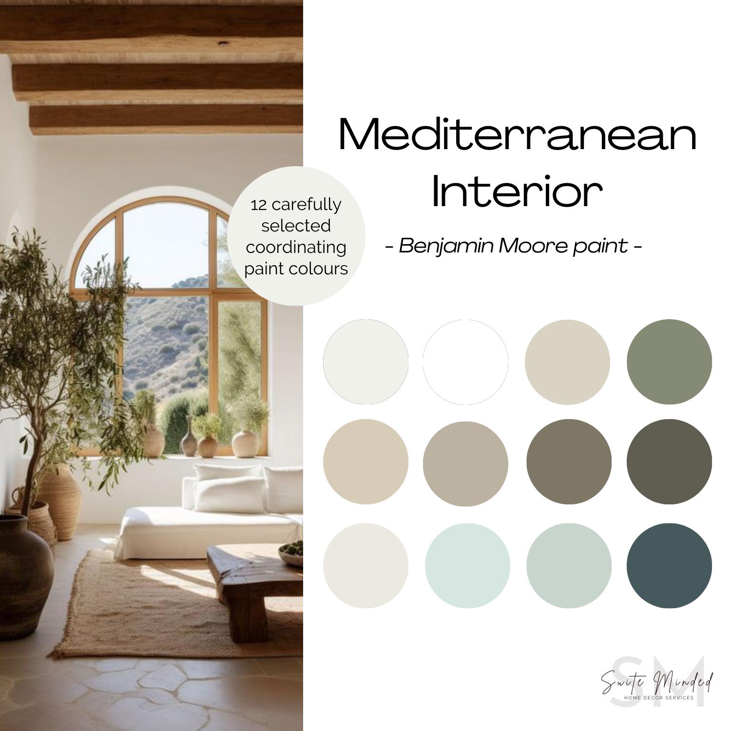 Contemporary Mediterranean Interior Color Scheme