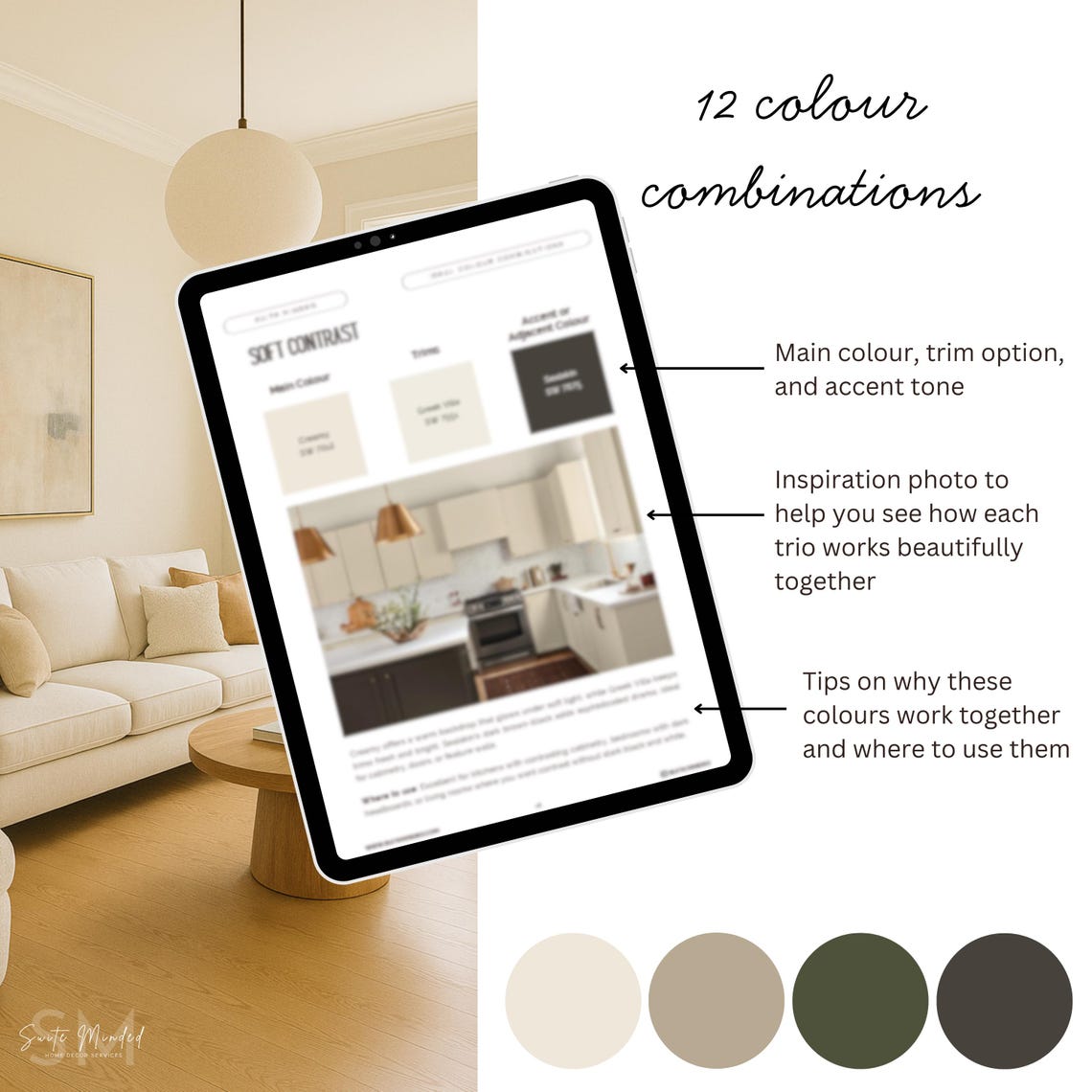 Creamy SW 7012 Sherwin-williams Paint Color Palette | Whole House ...