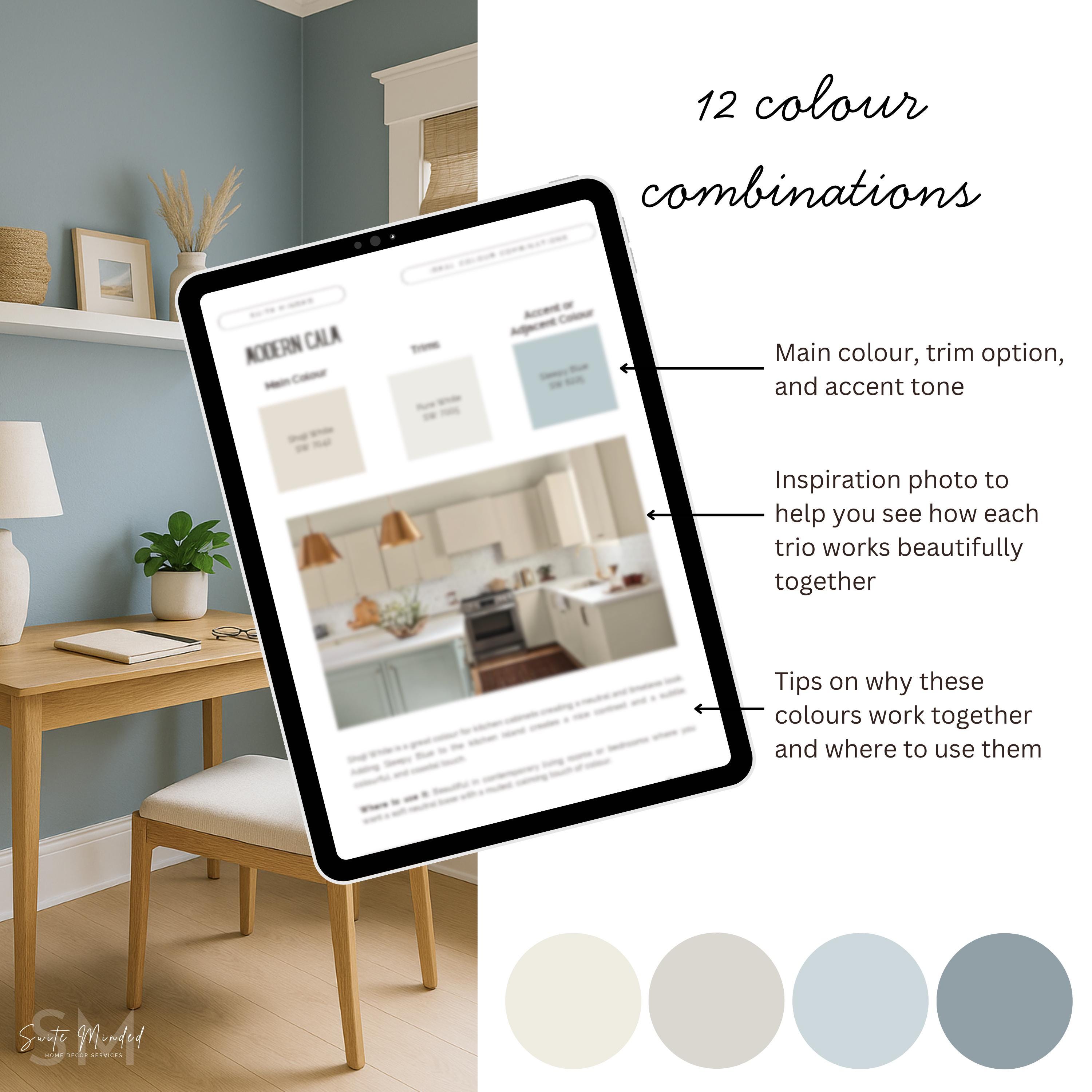 Calm Coastal Tones Sherwin Williams Blue Paint Colors Coastal Home ...