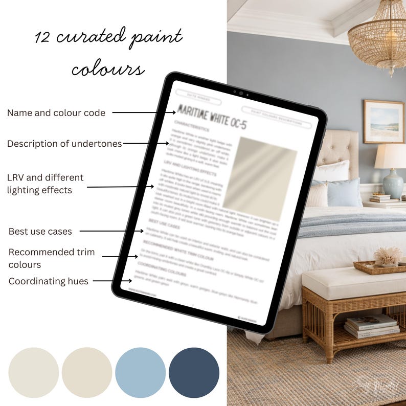 Hamptons House Palette Benjamin Moore Paint | Coastal Color Palette ...