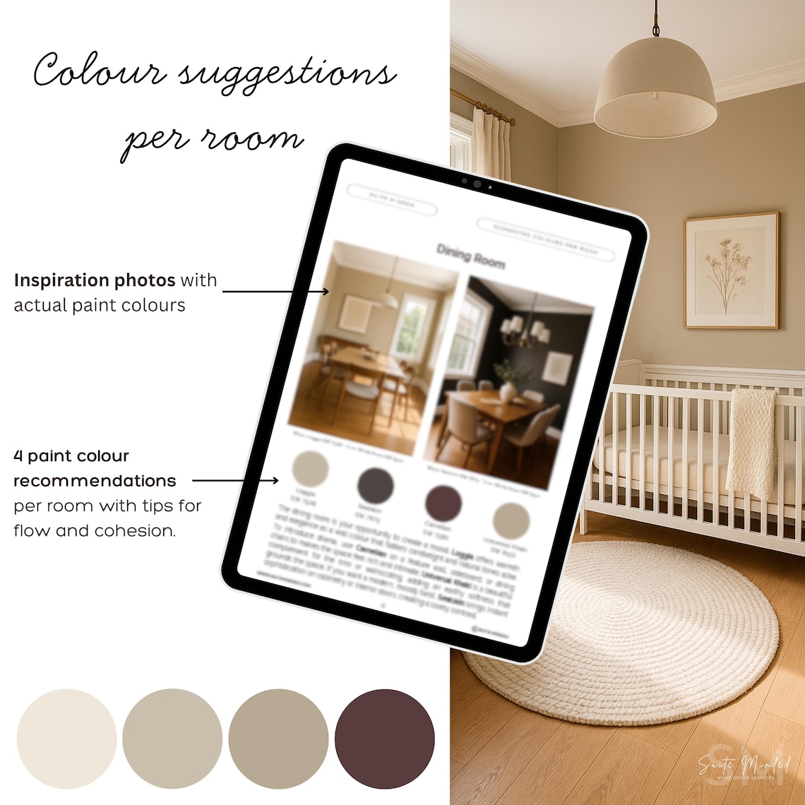 Creamy SW 7012 Sherwin-williams Paint Color Palette | Whole House ...
