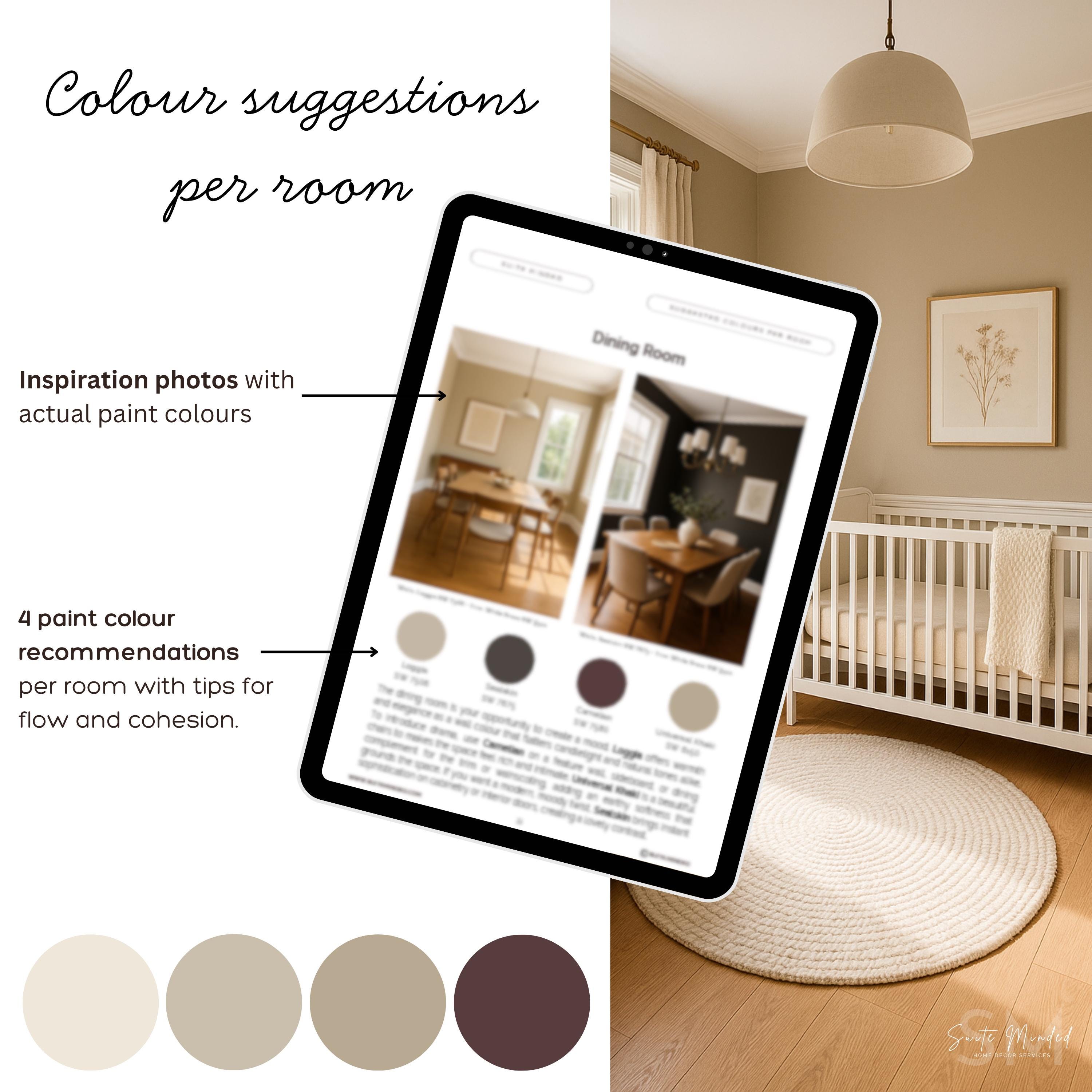 Creamy SW 7012 Sherwin-williams Paint Color Palette | Whole House ...