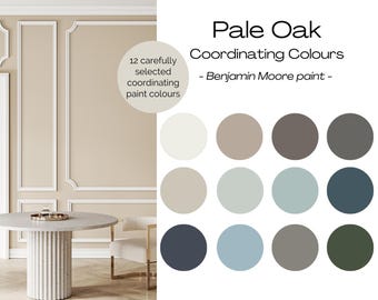 Pale Oak Benjamin Moore Whole Home Color Palette Interior Paint Palette ...